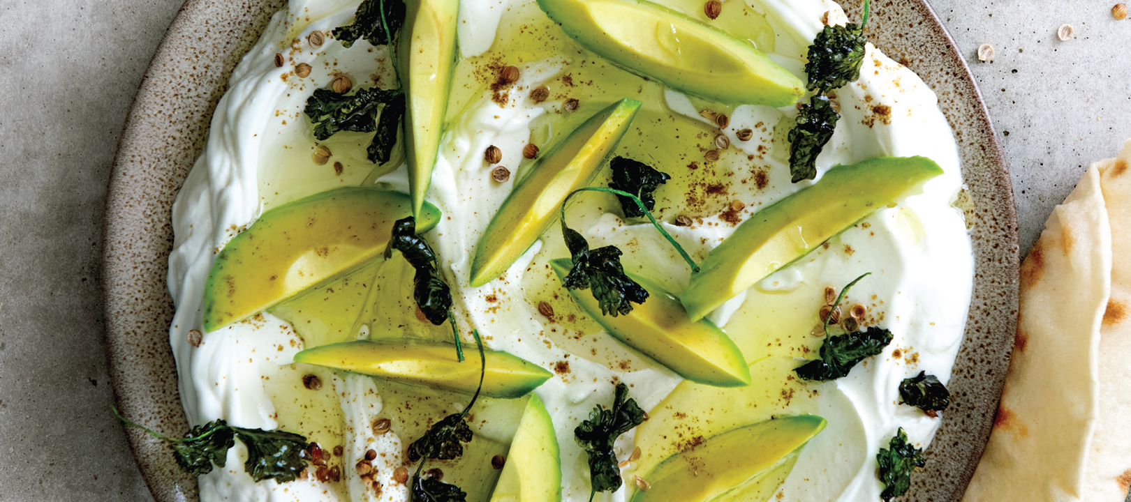 Labneh with GEM® avocado and crispy coriander